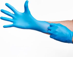 american nitrile – slate powder free nitrile gloves – latex free disposable gloves – made in the usa