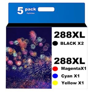 288xl ink cartridges for epson 288 xl epson 288xl t288xl for epson xp-430 xp-330 xp-434 xp-440 xp-446 xp-340 printer 5pack