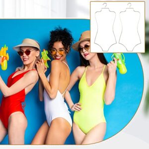 10 Pack Gold Bikini Hanger Body Shape Lingerie Hangers Rose Gold Wire Body Shape Metal Display Swimsuit Hanger for Boutique Closet Clothes Dress Bathing Suit Form