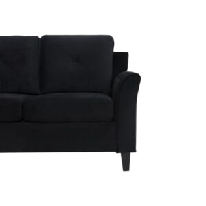 Naomi Home Raelynn Sofa Black/Microfiber