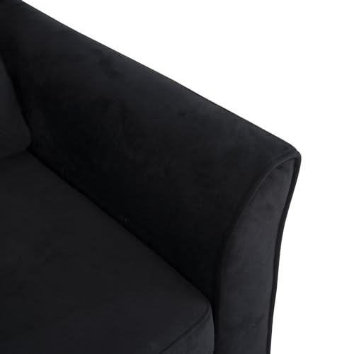 Naomi Home Raelynn Sofa Black/Microfiber