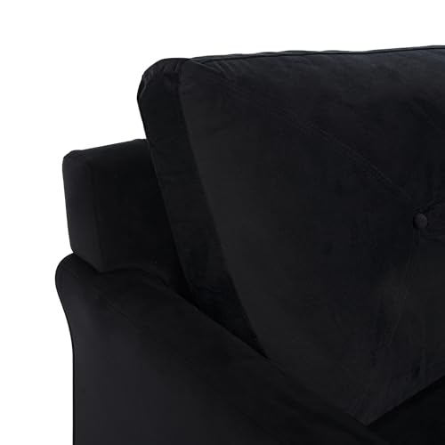 Naomi Home Raelynn Sofa Black/Microfiber