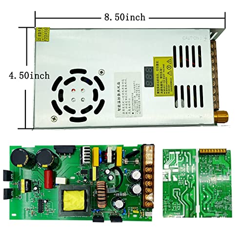 Lianshi Transformer AC-DC 0-24V Adjustable 20A480W Voltage Digital Display DC Regulated Switching Power Supply Adapt to DC Speed Control Motor, LED Equipment, 3D Printer System