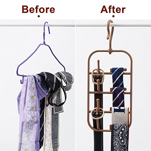 Multifunction Belts Rack,Tie Scarf Hanger for Closet,Livingroom,Bathroom,Basement,Organizer and Storage