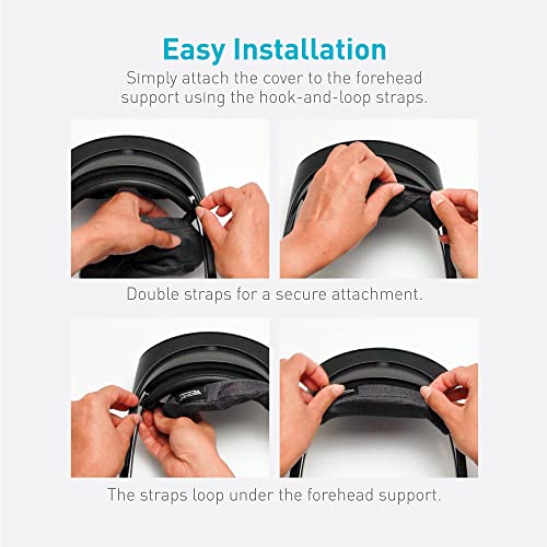 VR Cover Head Strap Cover for Meta Quest Pro - Washable Hygienic Cotton Cover (2 pcs)