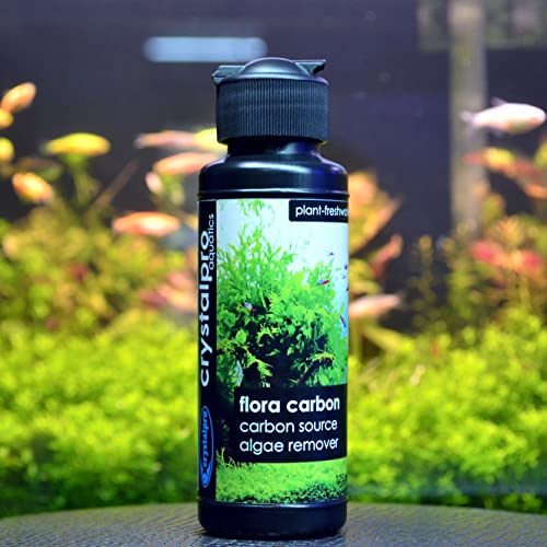 Crystalpro Flora Carbon 4.22 Oz - Concentrated Bioavailable Carbon Source for Freshwater and Planted Aquariums (125 ml)