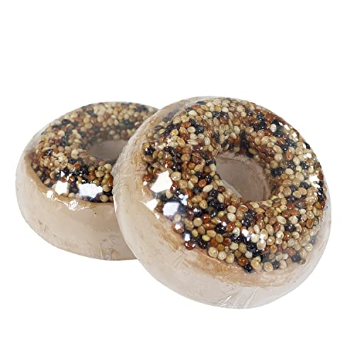 Penn-Plax Bagel Mineral Blocks for Small Animals – Great Source of Calcium – Perfect for Hamsters, Gerbils, Gunina Pigs, Ferrets, Rabbits, Mice and More – 2 Pieces