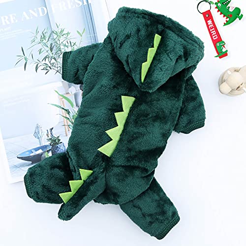 Cute Dog Girl Hoodies Dogs Clothes Small Pet Costume Halloween Dinosaur Costume Dog Clothing Puppy Outfits Funny Apperal Turtleneck Sweaters for Medium Dogs