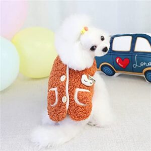 Small Pet Hoodies Autumn and Winter New Warm with Fleece Dog Clothes Double Cold Puppies Pet Clothes for Medium Dogs Easter