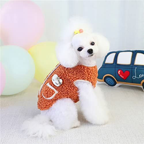 Small Pet Hoodies Autumn and Winter New Warm with Fleece Dog Clothes Double Cold Puppies Pet Clothes for Medium Dogs Easter