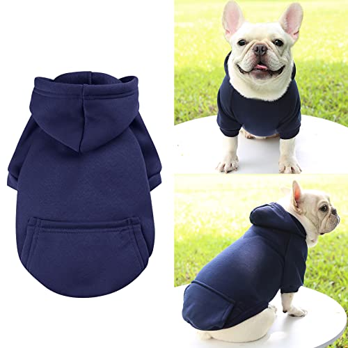 Pet Sweater for Small Dogs Autumn and Winter Sweater Denim Pocket Two Legged Sports Style Dog Cat Clothes Supplies Pet Clothes for Medium Dogs Easter