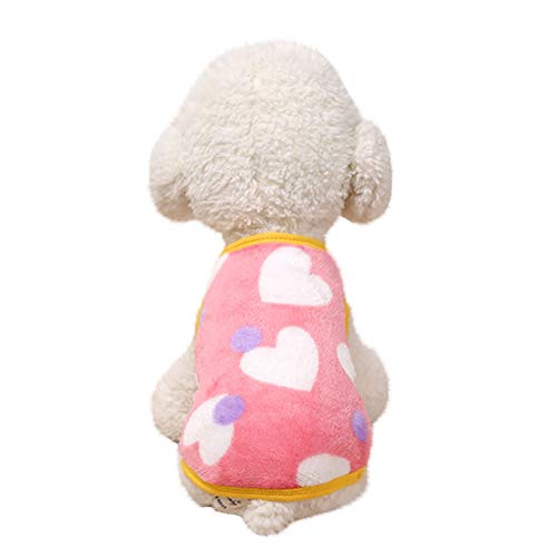 HonpraD Dog Shirts Girl Winter Print for Autumn Pet Clothes Leopard Pet Supplies Medium Small Dog Sweater