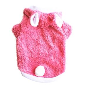 pet sweaters cotton costume for halloween clothes costume autumn and winter thicken double layer cotton wool transformation suit rabbit suit pet clothes for small dogs girls dress