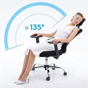 FKSDHDG Ergonomic Office Chair High Back Mesh Office Chair Computer Chair Desk Chair with 3D Armrest and Adjustable Headrest, Ergonomic Curved Lumbar Support (Color : D)