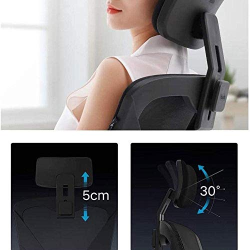 FKSDHDG Ergonomic Office Chair High Back Mesh Office Chair Computer Chair Desk Chair with 3D Armrest and Adjustable Headrest, Ergonomic Curved Lumbar Support (Color : D)