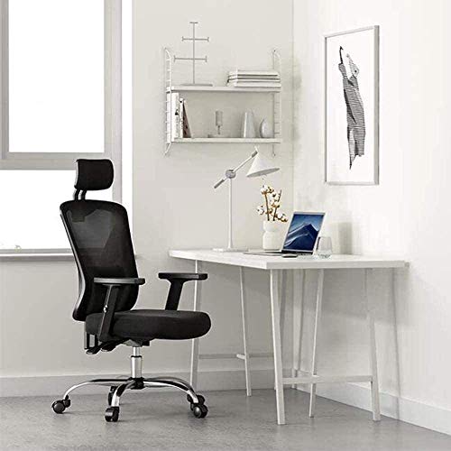 FKSDHDG Ergonomic Office Chair High Back Mesh Office Chair Computer Chair Desk Chair with 3D Armrest and Adjustable Headrest, Ergonomic Curved Lumbar Support (Color : D)