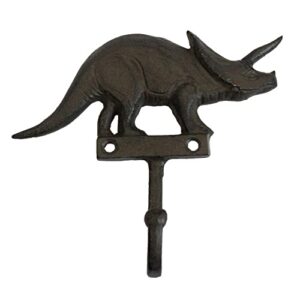 Sculptures Decor Cast Iron Dinosaur Single Hook Home Wall Hanging Wall Decoration Porch Coat Key Hook Decorative Animal Sculpture Ornaments