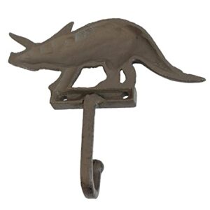 Sculptures Decor Cast Iron Dinosaur Single Hook Home Wall Hanging Wall Decoration Porch Coat Key Hook Decorative Animal Sculpture Ornaments