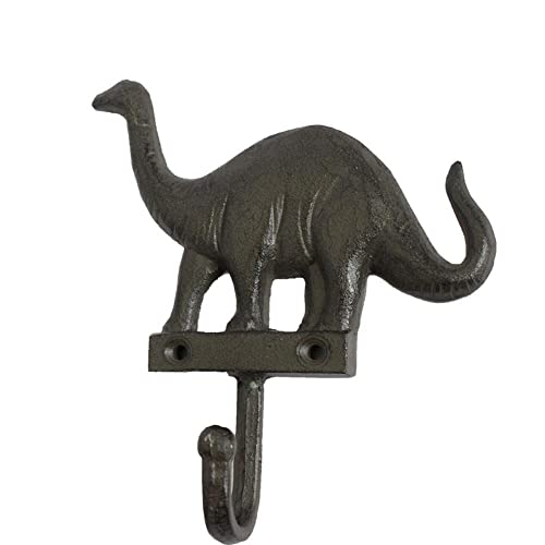 Sculptures Cast Iron Dinosaur Single Hook Home Wall Hanging Wall Decoration Entrance Coat Key Hook Decoration Iron Art Animal Sculpture Ornament