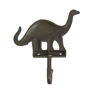 Sculptures Cast Iron Dinosaur Single Hook Home Wall Hanging Wall Decoration Entrance Coat Key Hook Decoration Iron Art Animal Sculpture Ornament