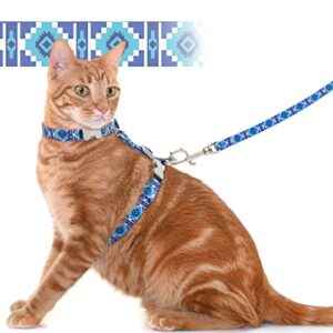 supet cat harness and leash escape proof, adjustable cat leash and harness set for walking, lightweight cat harness for large small kittens