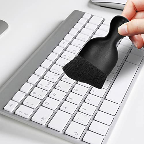 Auto Interior Dust Brush, Dashboard Air Outlet Gap Dust Removal Brush, Car Interior Cleaning Tool for Home Office Detailing Auto Air Conditioner Vents,Leather and Keyboard (Black)