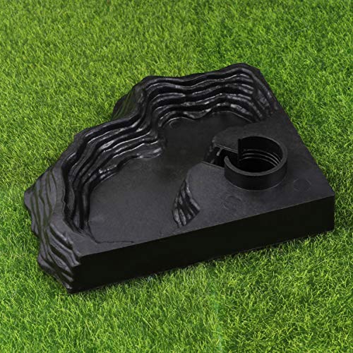 Snake Hides Dispenser Reptile Feeder, Turtle Water Bowl Plastic Feeder Turtle Drinking Fountain Pet Waterer for Tortoises Lizard (Black) Lizard Tank Accessories