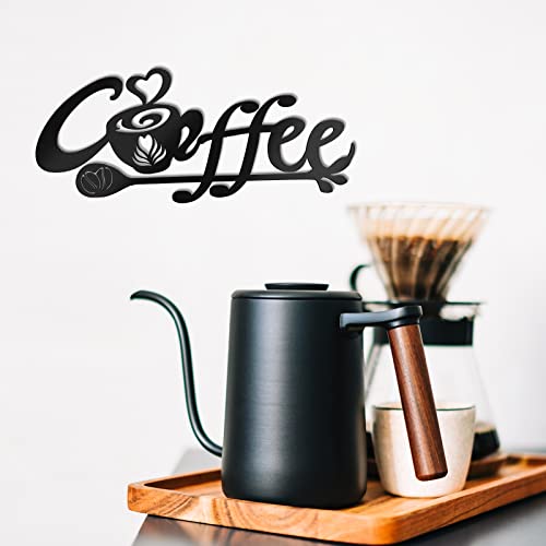 Coffee Bar Sign, JOPBENG Metal Coffee Bar Wall Decor, Coffee Station Letter Sign with Coffee Beans and Coffee Cups Sign for Coffee Bar Home Office Kitchen