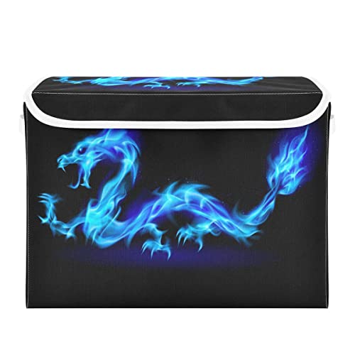 ALAZA Abstract Dragon Storage Bins Box Collapsible Cubes Container Basket for Office Bedroom Home Decor Shelf Closet