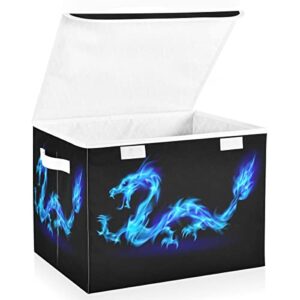 ALAZA Abstract Dragon Storage Bins Box Collapsible Cubes Container Basket for Office Bedroom Home Decor Shelf Closet