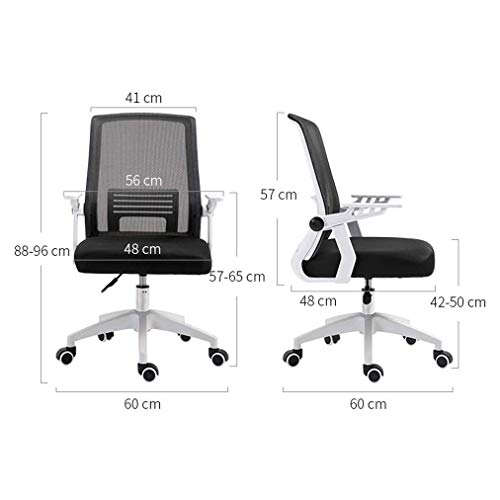 BZLSFHZ Computer Chair Sturdy Adult Personalized Rotating Armrest Removable Hall Chair Internet Cafe Chair (Color : Gray)