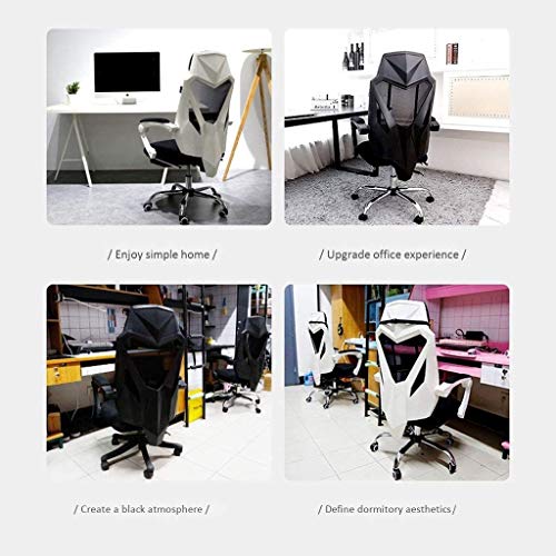 BZLSFHZ Home Reclining Office Chair Capacity Ergonomic Computer Mesh Recliner Executive Swivel Office Desk Chair Lumbar Support (Color : OneColor)