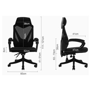 BZLSFHZ Home Reclining Office Chair Capacity Ergonomic Computer Mesh Recliner Executive Swivel Office Desk Chair Lumbar Support (Color : OneColor)