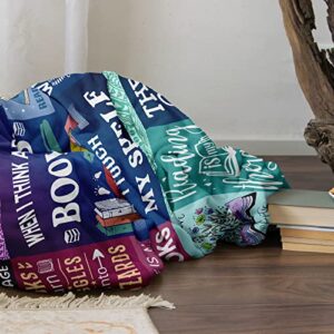 Book Lovers Gifts, Gifts for Book Lovers Women Men, Book Accessories for Reading Lovers, Gifts for Readers Book Lovers Women, Good Gifts for Book Lovers, Book Reader Bookworm Gifts Blanket 60" x 50"