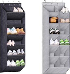 sleeping lamb shoe rack for door with large deep pocket and hanging shoe organizer for closet over the door shoe rack