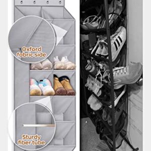 SLEEPING LAMB Shoe Rack for Door with Large Deep Pocket and Hanging Shoe Organizer for Closet Over The Door Shoe Rack