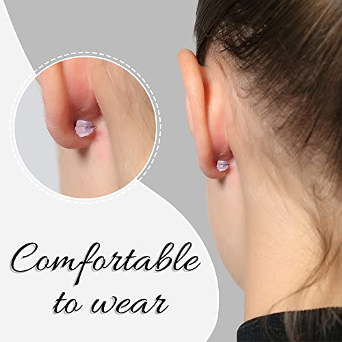 Silicone Earring Backs for Studs 6 Styles Clear Hypoallergenic Rubber Earrings Safety Back Stopper Replacement Kit (600 Pcs)