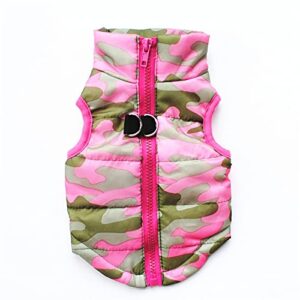 dog fleece pajamas with hood dog fashion winter coat vest camouflage pet clothes teacup dog clothes girl