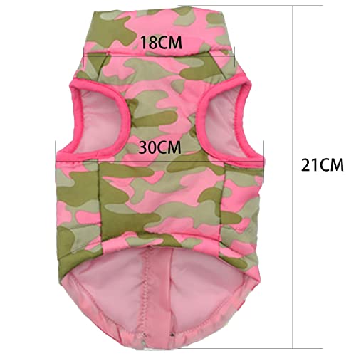 Dog Fleece Pajamas with Hood Dog Fashion Winter Coat Vest Camouflage Pet Clothes Teacup Dog Clothes Girl