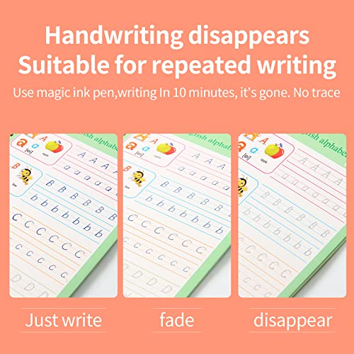 G.Sumiker Large Magic Practice Copybook for Kids,Reusable Handwriting Practice Book for Kids,Grooved Copybook Preschool Perfect for Calligraphy and Early Learning | Ages 3-8"