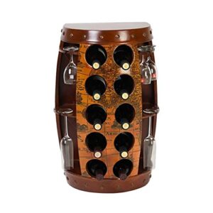 floor-standing half of the barrel creative decor display stand stable wine cellar storage box j1028, pibm