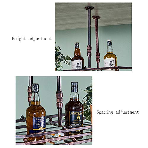 Wine Glass Rack Upside Down Bar Bar Creative Goblet Rack European Style Home J1023, PIBM, 80x35cm