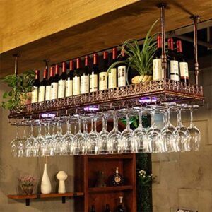 Artistic Wine Rack Set Creative Simplicity Wall Mounted Shelves for Glassware Creative Bottle Organizer for Storage &Amp; Display House Decoration J1111, PIBM, Bronze, 150 * 35cm