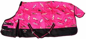 challenger 70" 600d horse turnout waterproof medium-weight winter blanket pink 21ee04