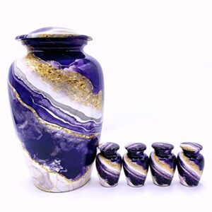 Shine North Urns for Ashes Adult Male Urns for Human Ashes Adult Female with 4 Small Urns for Human Ashes