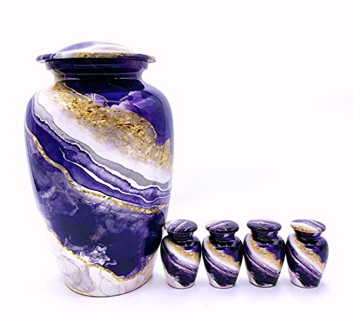 Shine North Urns for Ashes Adult Male Urns for Human Ashes Adult Female with 4 Small Urns for Human Ashes