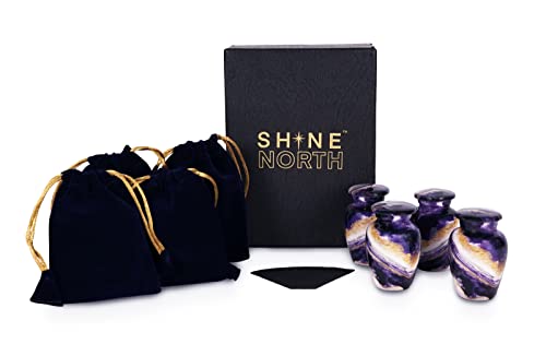 Shine North Urns for Ashes Adult Male Urns for Human Ashes Adult Female with 4 Small Urns for Human Ashes