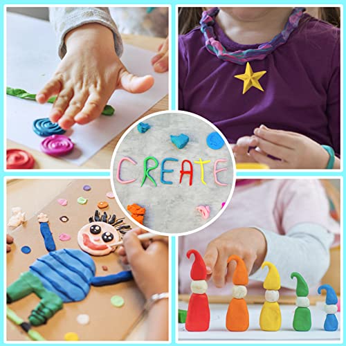 Air Dry Clay 27 Colors, Modeling Clay for Kids, DIY Molding Magic Clay for with Tools, Soft & Ultra Light, Toys Gifts for Age 3 4 5 6 7 8+ Years Old Boys Girls Kids