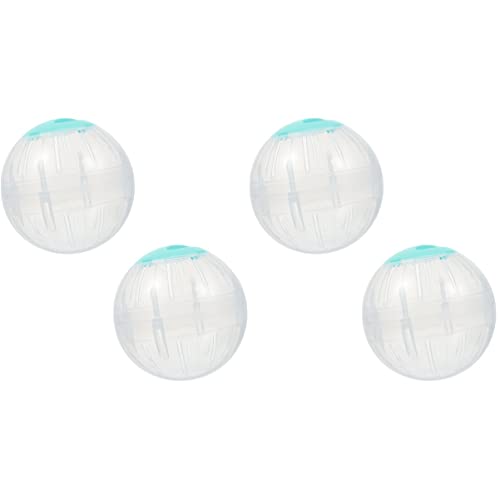 4 pcs Ball Chinchillas Special Clear Animals Small Hamster Running Run Indoor for Dog Chinchilla Wheels Funny Toys Supplies Toy Sports Mini Animal Exerciser Jogging Wheel