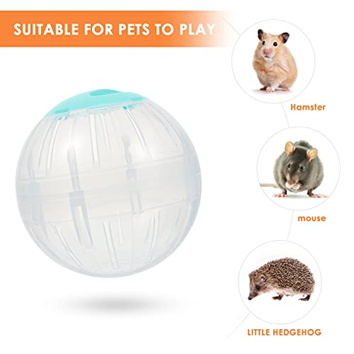 4 pcs Ball Chinchillas Special Clear Animals Small Hamster Running Run Indoor for Dog Chinchilla Wheels Funny Toys Supplies Toy Sports Mini Animal Exerciser Jogging Wheel